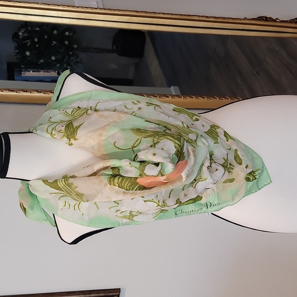 Dior | Accessories | Authentic Dior Silk Scarf | Poshmark